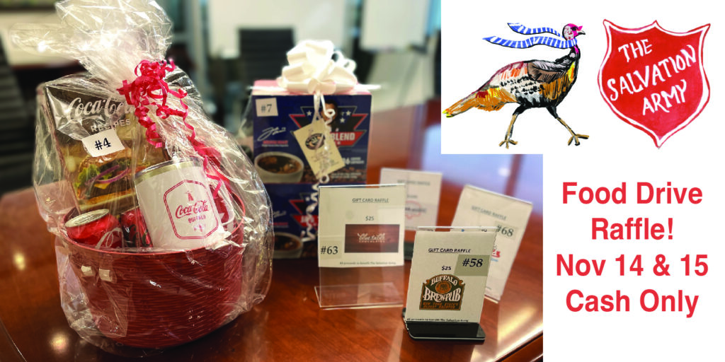 Raffle to support Salvation Army Food Drive on Tuesday and Wednesday ...